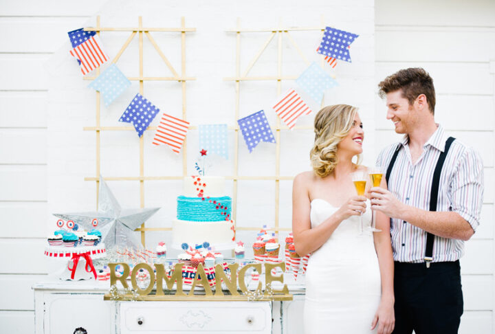 Soft + Romantic 4th of July Wedding Inspiration - Jenna Bechtholt ...